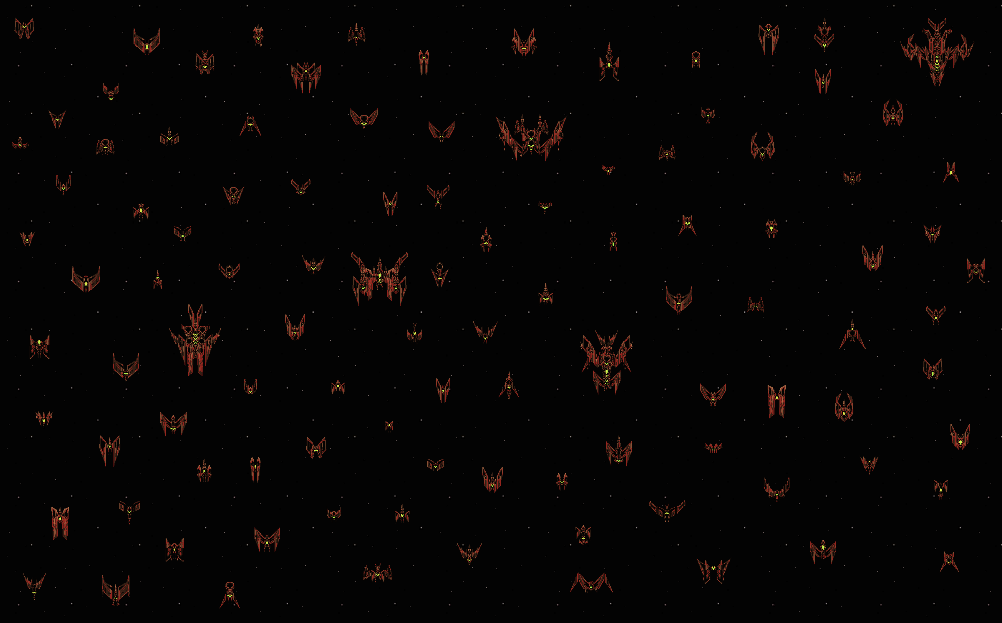 Pixel Space Shooter - SPECTRALS - Game Asset Packs